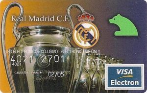 Cartões de bancos: Real Madrid F.C. (Caja de Madrid, EspanhaCol:ES-VE-0267
