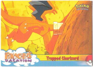 Game Card: Trapped Charizard (Pokémon(Pikachu's vacation) Col:TPOK-PV-051