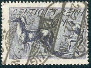 Stamp: Ploughman (German Realm(Definitives: Numerals, Workers, Posthorn ...