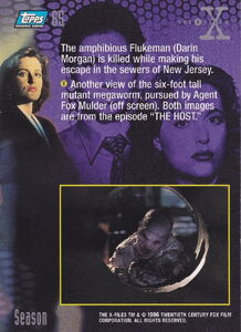 Game Card: Flukeman (X-Files) (X-Files: Season Two) Col:TOP-XFST-065