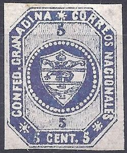 Stamp: Coat of Arms (Colombia(Grenadine Confederation) Mi:CO 2b,Sn:CO 2 ...