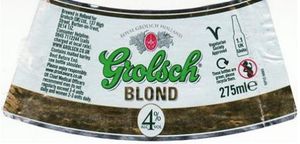 Drink Label: Grolsch Blond (Grolsch Brouwerij, NetherlandsCol:NL-BEER ...