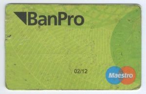 Tarjeta de Banco: BanPro (Banco Provivienda, VenezuelaCol:VE-MS-0463