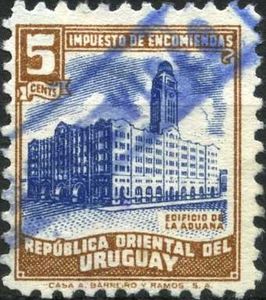 Timbre: Montevideo Customs Building (Uruguay(Parcel Post - Buildings ...