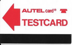 Telefonkarte: AUTELcard - TESTCARD (Red) (Test, Proof, Sample & Demo ...
