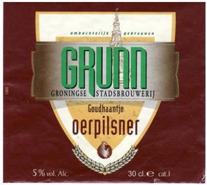 Drink Label: Grunn Oerpilsener (Groningse Bierbrouwerij, NetherlandsCol ...