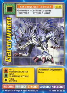 Game Card: Garurumon (Digital Digimon Monsters(Starter Serie 1 - 1e ...