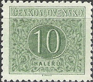 Stamp: New Number Drawing (Czechoslovakia(Postage Due Stamps (1954-1963 ...