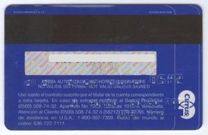 Bank Card: BBVA Banco Provincial (Banco Provincial, Venezuela) Col:VE ...