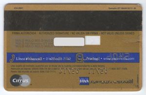 Bank Card: BBVA Banco Provincial (Banco Provincial, VenezuelaCol:VE-MC ...