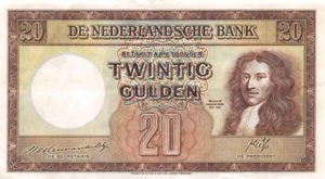 Banknote: 20 Gulden (Netherlands(1945 De Nederlandsche Bank Issue) Wor:P-76