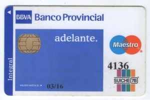Bank Card: BBVA Banco Provincial Adelante (Banco Provincial ...