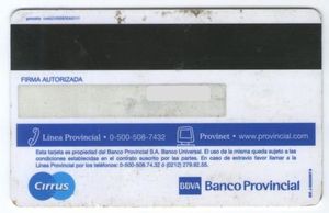 Bank Card: BBVA Banco Provincial Adelante (Banco Provincial ...