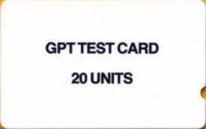 Tarjeta Telefónica: GPT TEST CARD 20 UNITS (Test, Proof, Sample & Demo ...