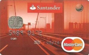 Bank Card: Santander (Banco de Santander, SpainCol:ES-MC-0250