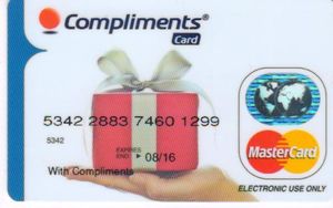 Bank Card: Edenred MasterCard Compliments - 10/14 (Edenred, BulgariaCol ...
