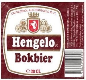 Drink Label: Hengelo Bokbier (Hengelo-Artois Nederland, NetherlandsCol ...