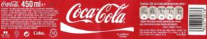 Drink Label: Coca Cola (Coca Cola İçecek A.Ş., Türkiye (Turkey)Col:TR ...