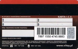 Functional Card: Vitay (Filling Stations, Poland(Orlen) Col:PL-ORLEN ...