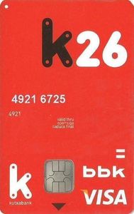 Bank Card: Bbk K 26 (Kutxabank, SpainCol:ES-VI-0486.01