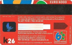 Bank Card: Bbk K 26 (Kutxabank, SpainCol:ES-VI-0486.01