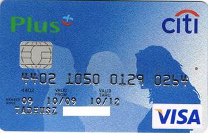 Bank Card: Plus (Bank Handlowy/Citibank, PolandCol:PL-VI-0103