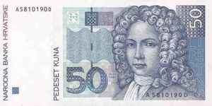 Banknote: 50 Kuna (Croatia(1993 Issue) Wor:P-31a