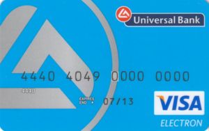 Bank Card: Universal Bank Debit Card (Universal Bank, UkraineCol:UA-VI ...