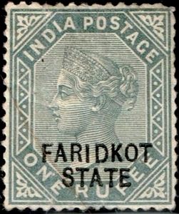 Stamp: Queen Victoria (1819-1901) - overprinted (Faridkot) (Queen ...