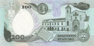 Banknote: 200 Pesos Oro (Colombia(1982-1992 Issue) Wor:P-429d.6