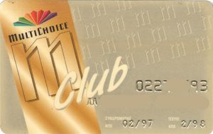 Functional Card: MultiChoice Club - Gold (Telecommunications, Greece ...