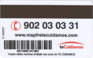 Functional Card: Mapfre - te Cuidamos (Insurance, Spain(Mapfre) Col:ES ...