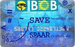 Bank Card: The Saving Card (First National Bank, South AfricaCol:ZA-GM ...