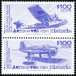 Stamp: Airplanes with History (Chile(Historic Aircrafts) Mi:CL 2472 ...