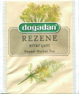 Tea Bag: Rezene Bitki Çayi, ® in logo, flap, dif colour (doğadan ...