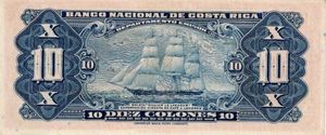 Banknote: 10 Colones (Costa Rica) (1942-1949 Serie G) Wor:P-210b.1
