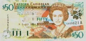 Banknote: 50 Dollars (East Caribbean States(Antigua - "A" Suffix) Wor:P-40a