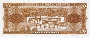 Billete de Banco: 20 Colones (Costa Rica(1959-1970 Series B & C Issue ...