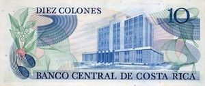 Banknote: 10 Colones (Costa Rica(1968-1992 Issue) Wor:P-237b.14