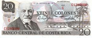 Banknote: 20 Colones (Costa Rica(1968-1992 Issue) Wor:P-238b.1
