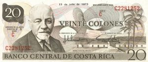 Banknote: 20 Colones (Costa Rica(1968-1992 Issue) Wor:P-238b.3