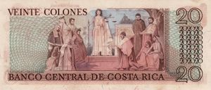Banknote: 20 Colones (Costa Rica(1968-1992 Issue) Wor:P-238c.4