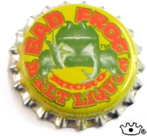 Bottle Cap: Bad Frog (Bad Frog Brewery Co., United States of AmericaCol ...