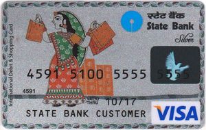 Bank Card: Visa Debit Card (State Bank of India, India, RepublicCol:IN ...