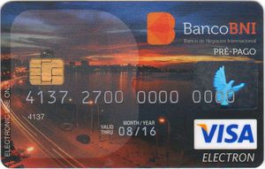 Bankovna kartica-kreditna kartica: Banco BNI (Banco de Negócios ...