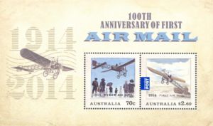 Stamp: Centenary of First Air Mail (Australia(Centenary of First Air ...