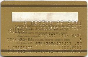 Functional Card: Gold Card (Insurance, Indonesia) (Askes) Col:ID-ASK-001