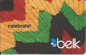 Gift Card: Celebrate! (Belk, United States of America(Belk) Col:US-Belk ...