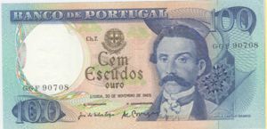 Banknote: 100 Escudos (Portugal(1964-1979 Issue) Wor:P-169a.11