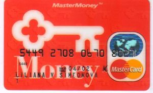 Tarjeta de Banco: Master Money (Key Bank, Estados Unidos de AméricaCol ...